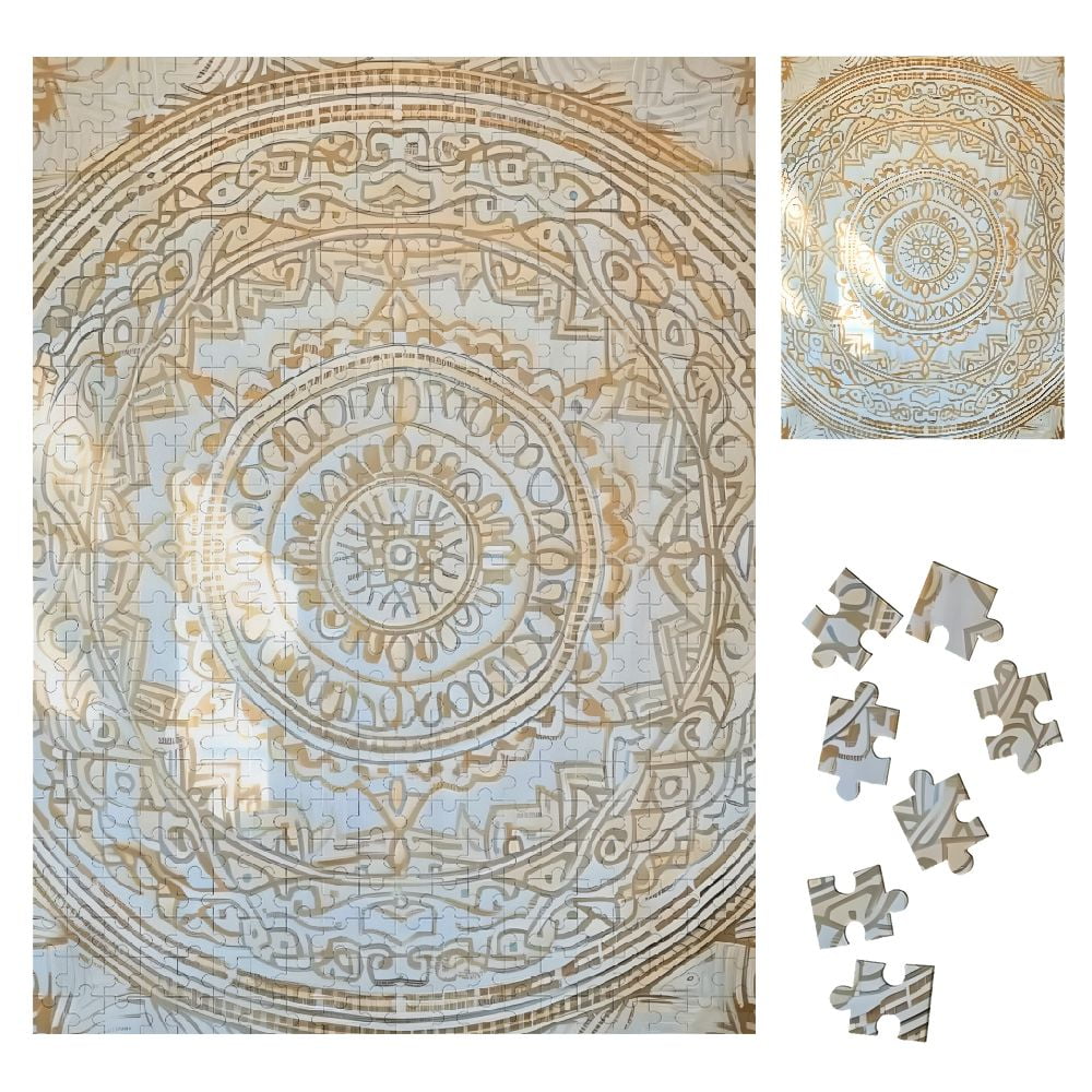 Sheronv Intricate Line Drawings Wooden Puzzle Vertical Impossible Style ...