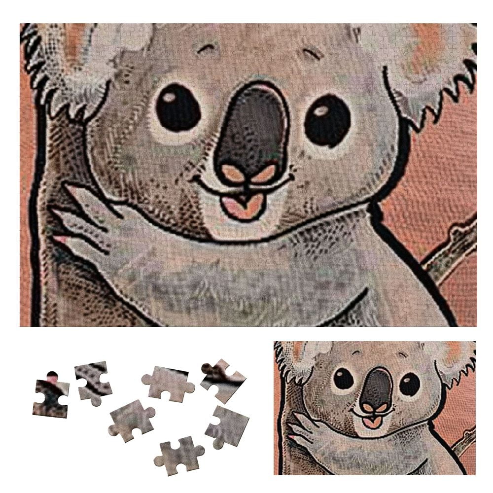 Sheronv Koala Wooden Jigsaw Puzzle Impossible Style for Family Friends ...