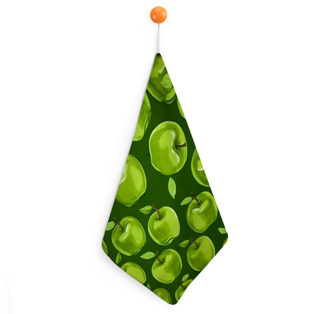 Sheronv Leaves Green Apple Pattern Reusable Hand Towels 11.8x11.8in ...