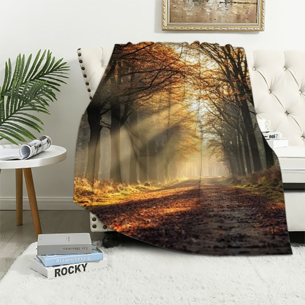 Sheronv Light Through Trees Warm Lightweight Blanket Soft Fleece ...
