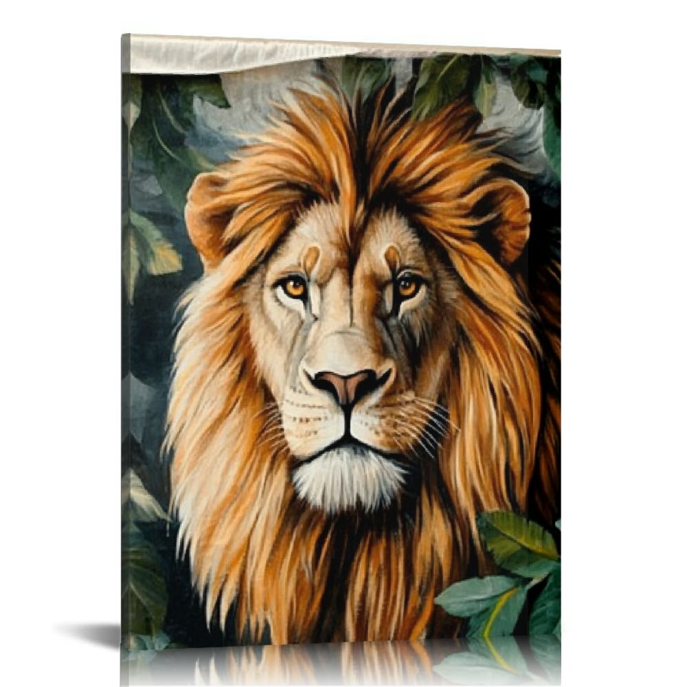 Sheronv Lion Fine Art Aesthetic Poster & Print Wall Painting for Living ...