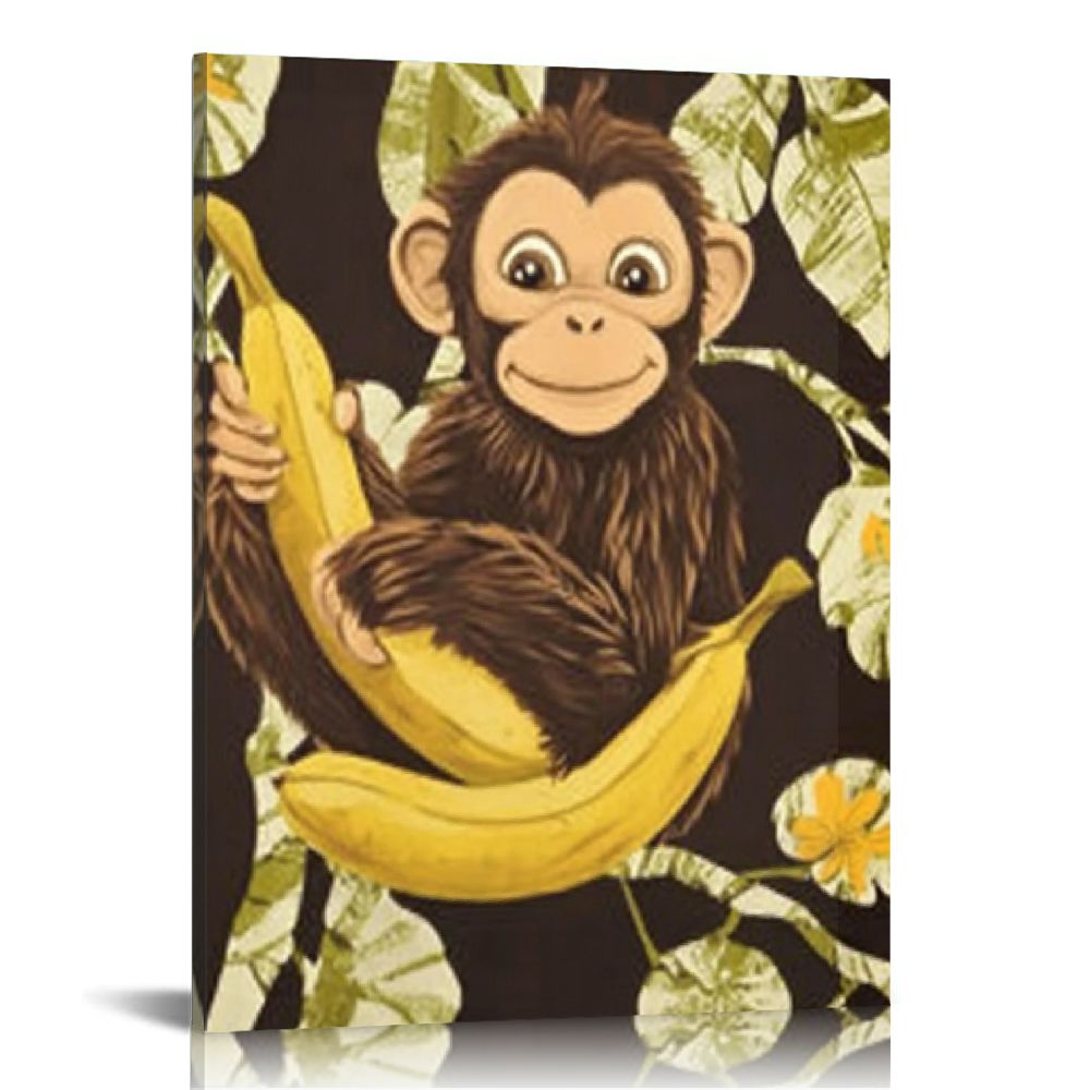 Sheronv Monkey Banana Tree Fine Art Aesthetic Poster and Print Wall ...