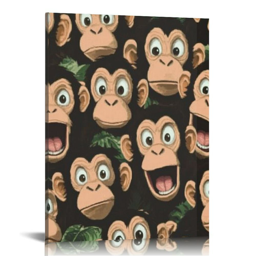 Sheronv Monkeys Facial Expressions Jungle Fine Art Aesthetic Poster ...