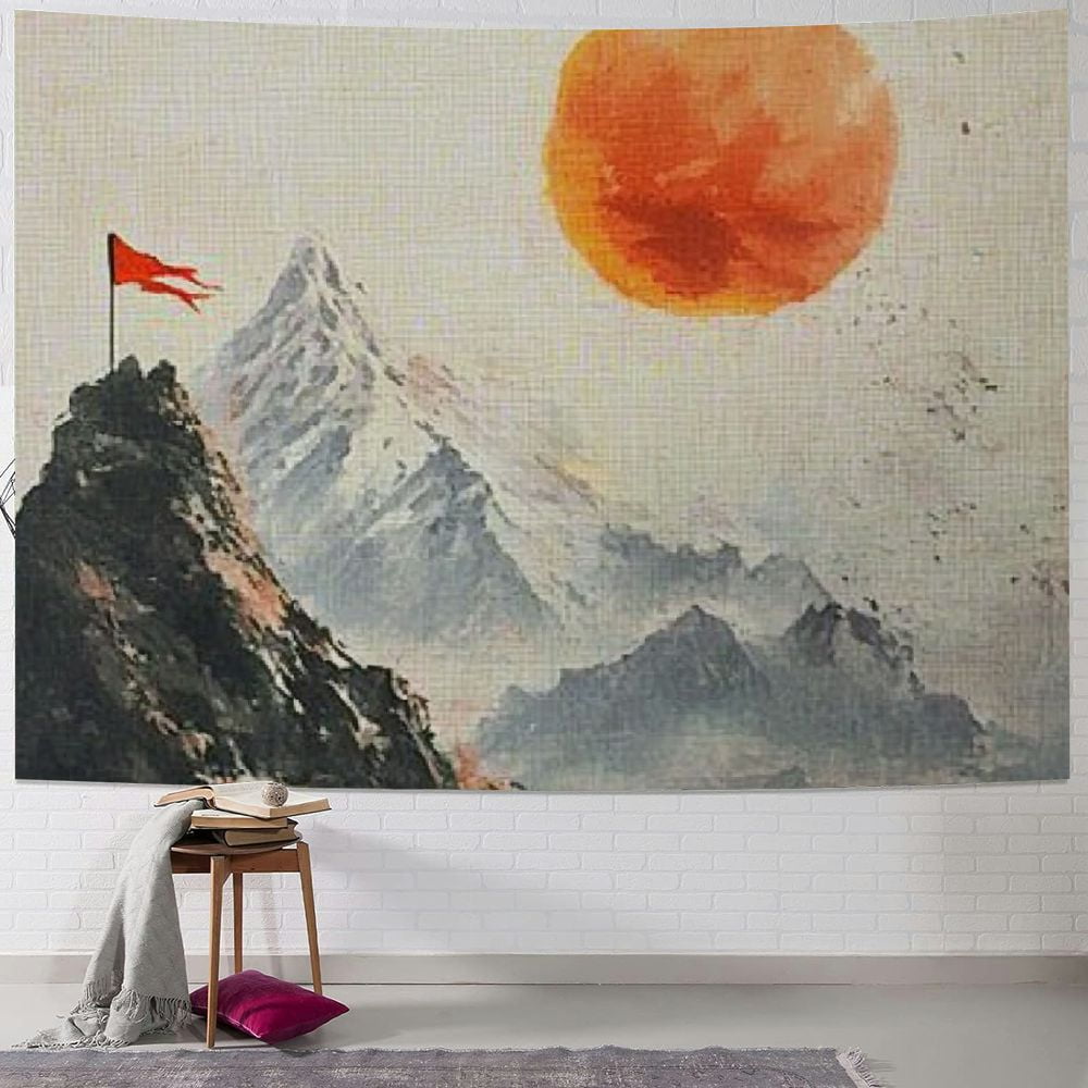 Sheronv Mountain Sun Flag Tapestry Wall Hanging Unique Style Graphic ...