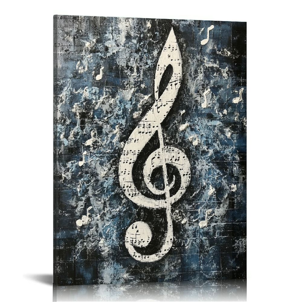 Sheronv Music Notes Fine Art Aesthetic Poster & Print Wall Painting for ...