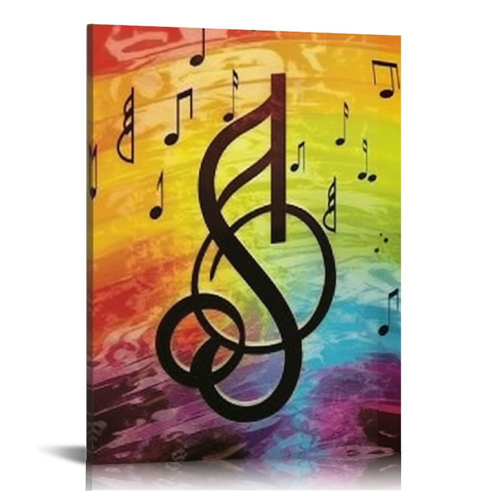 Sheronv Music Notes Rainbow Fine Art Aesthetic Poster & Print Wall ...