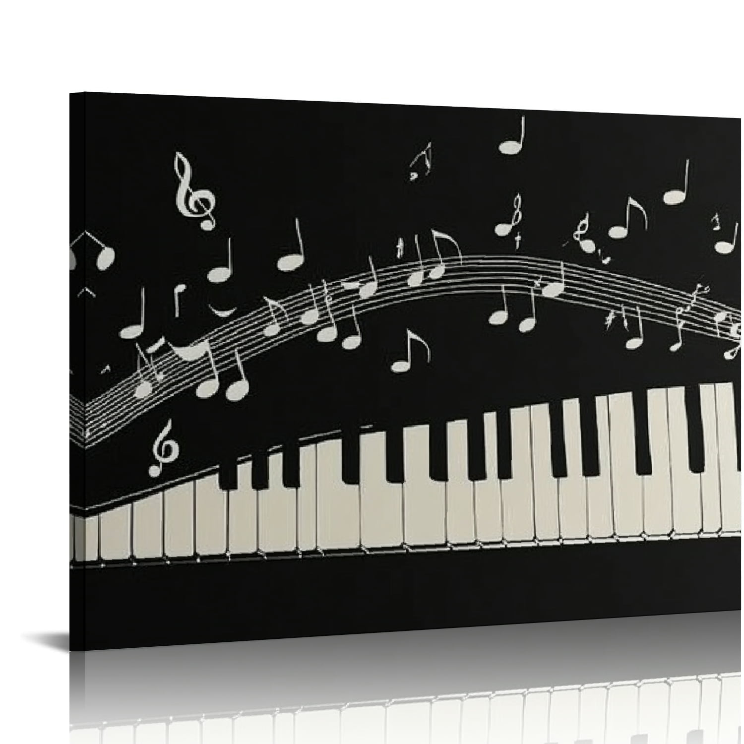 Sheronv Musical Notes Wall Art Canvas for Living Room Bedroom Home ...