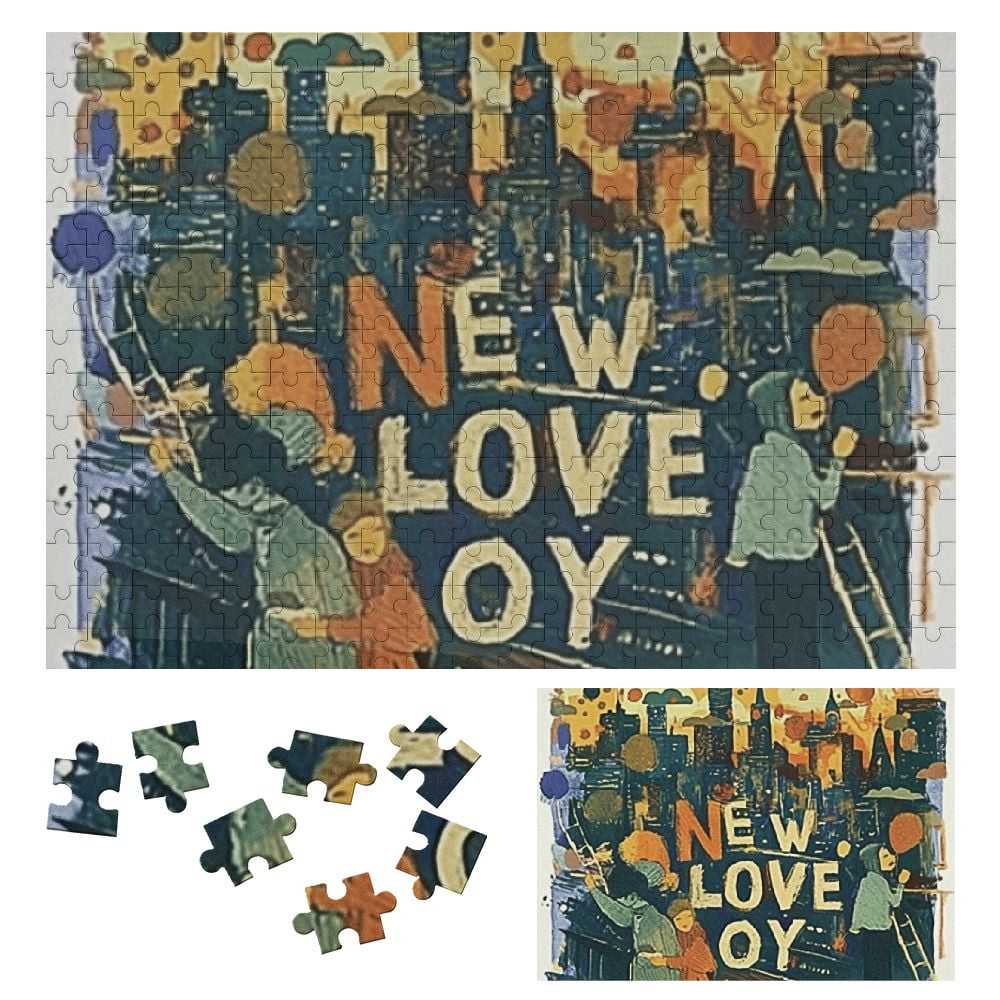 Sheronv New York Love Art Language Wooden Jigsaw Puzzle - Impossible ...