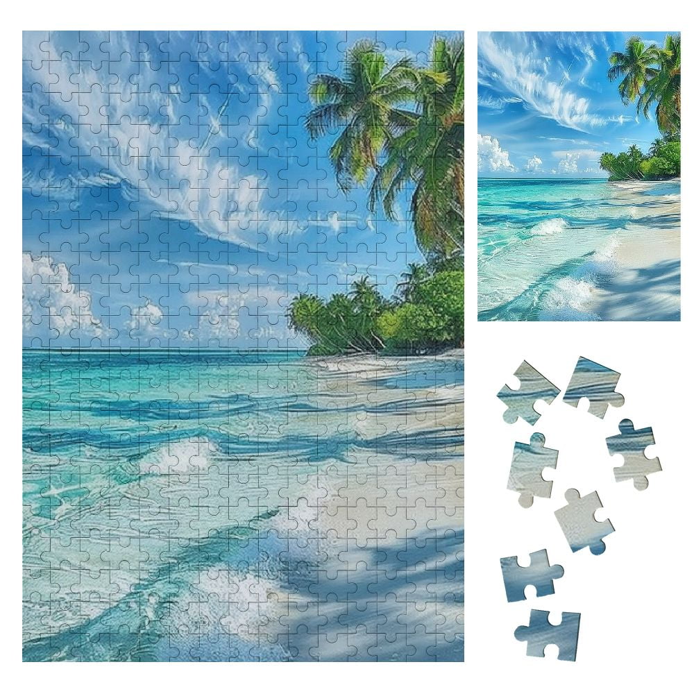 Sheronv Palm Trees Wooden Jigsaw Puzzle Vertical Style Wooden Gift for ...