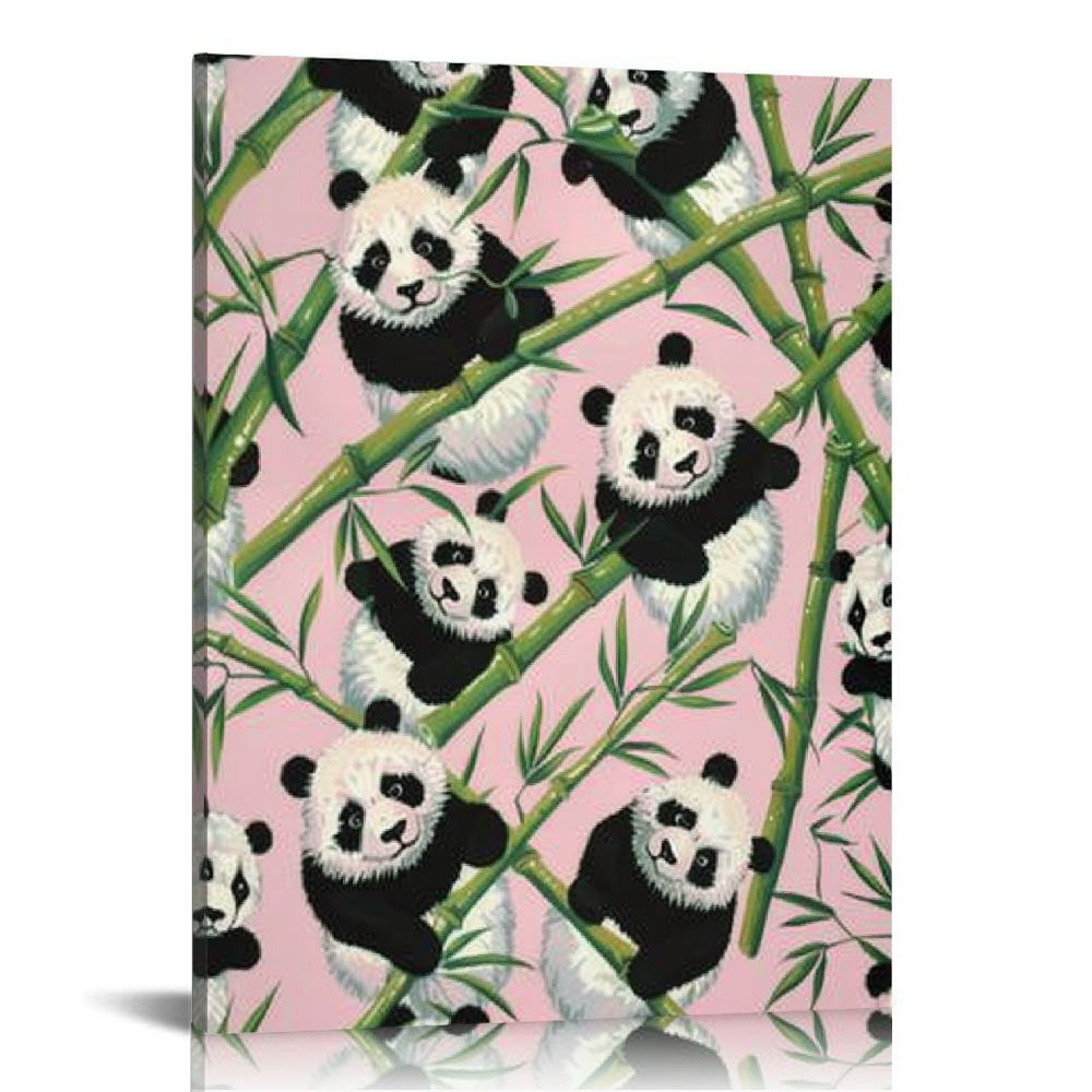 Sheronv Pandas Bamboo Sticks Fine Art Aesthetic Poster Print Wall ...