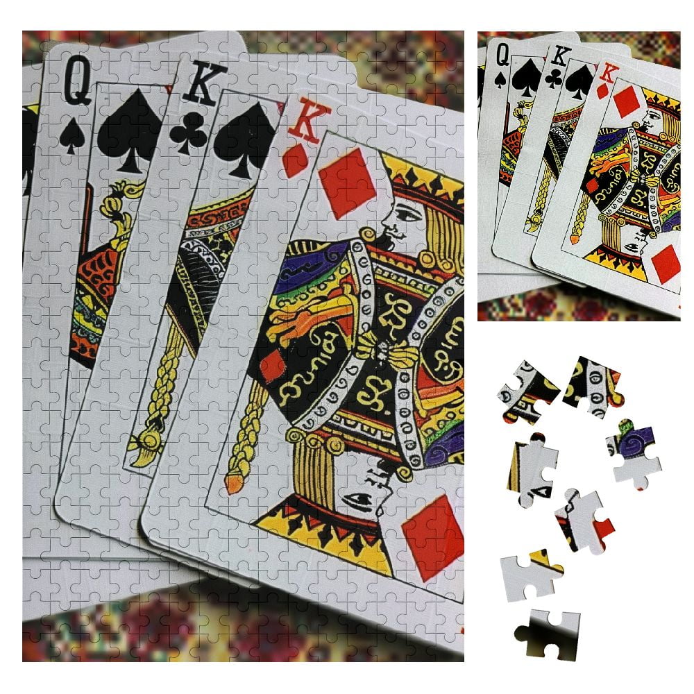 Sheronv Playing Cards Wooden Jigsaw Puzzle Vertical Edition for Adults ...