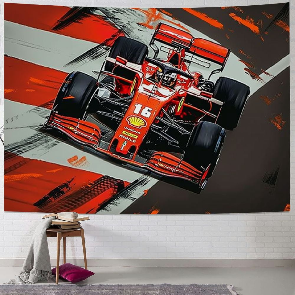 Sheronv Race Car Track Stripe Tapestry Wall Hanging Unique Style Home ...