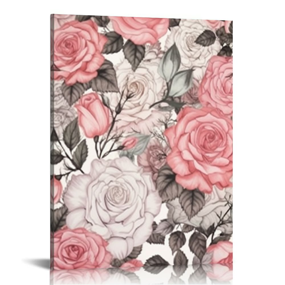 Sheronv Roses Fine Art Aesthetic Canvas Wall Art Painting for Living ...