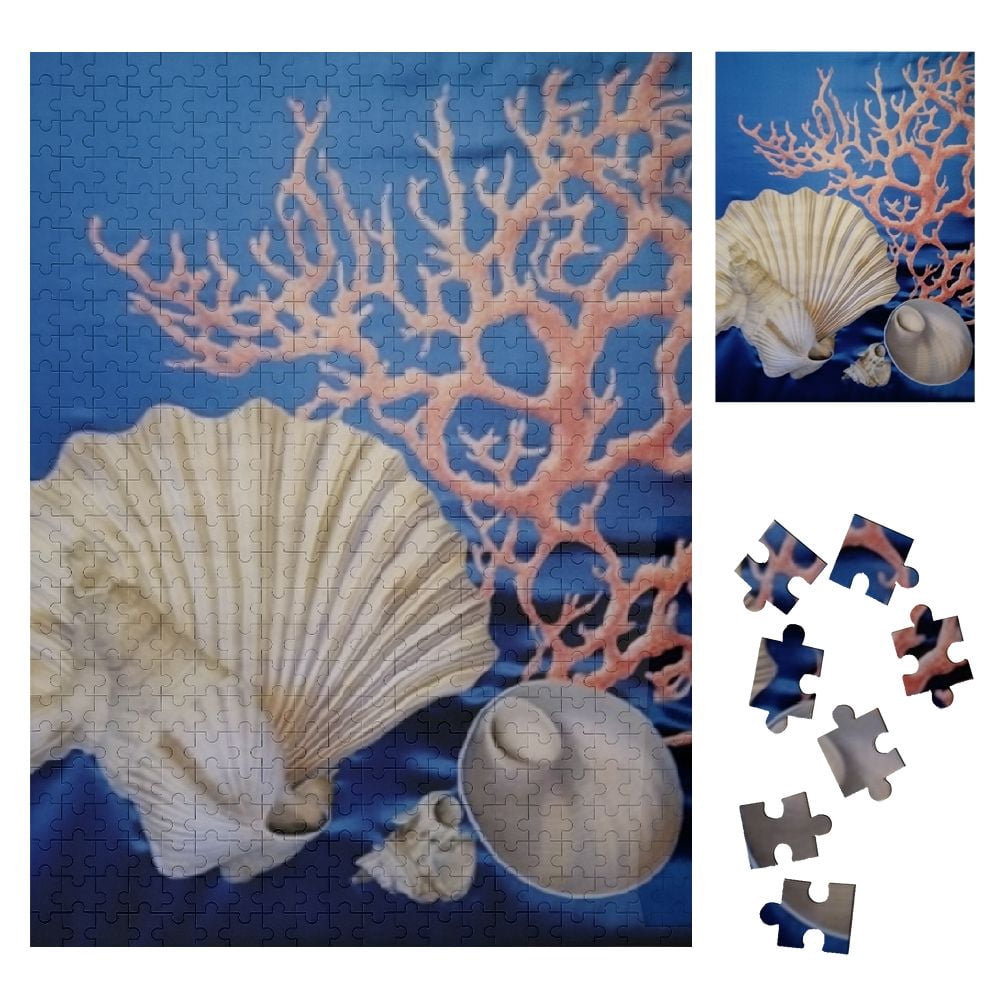 Sheronv Sea Shell Coral Wooden Jigsaw Puzzle Vertical Style Gift for ...