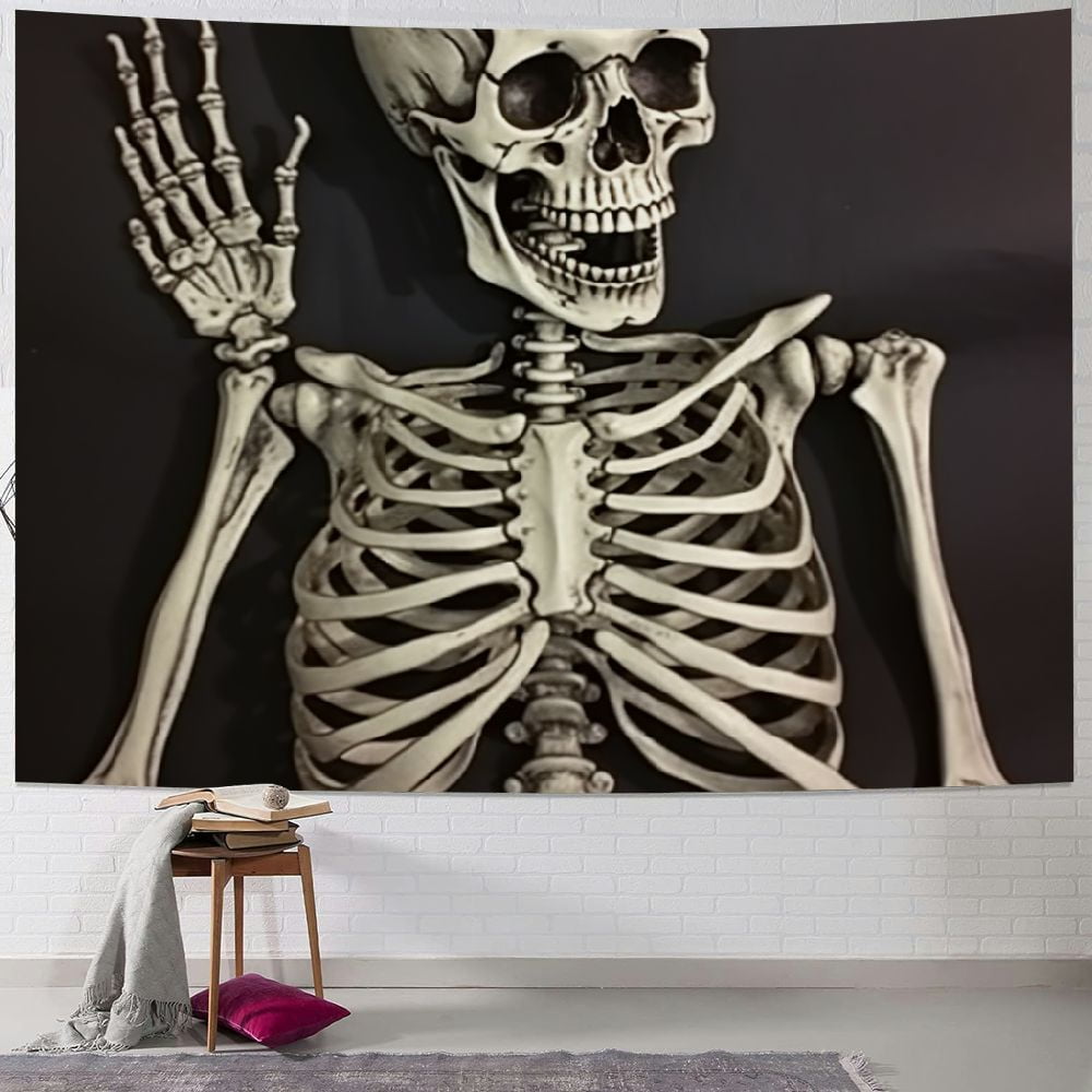 Sheronv Skeleton Knife Metal Tapestry Wall Hanging Unique Style for ...