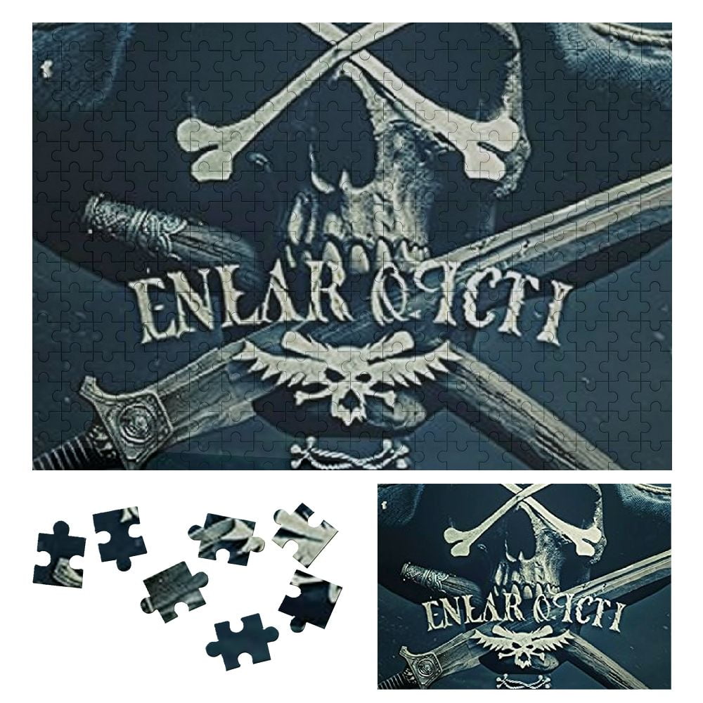 Sheronv Skull Pirate Sword Wooden Jigsaw Puzzle Impossible Style Gift ...