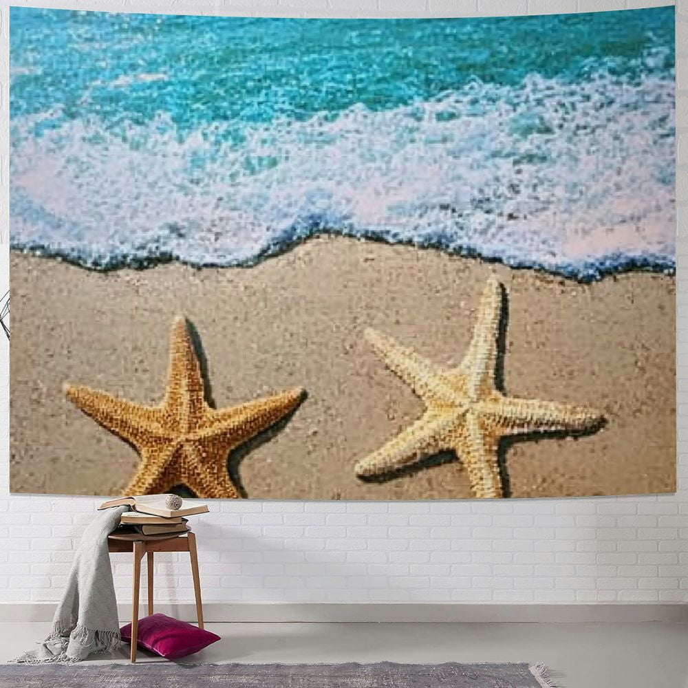 Sheronv Starfish Beach Ocean Tapestry Wall Hanging Unique Style Graphic ...