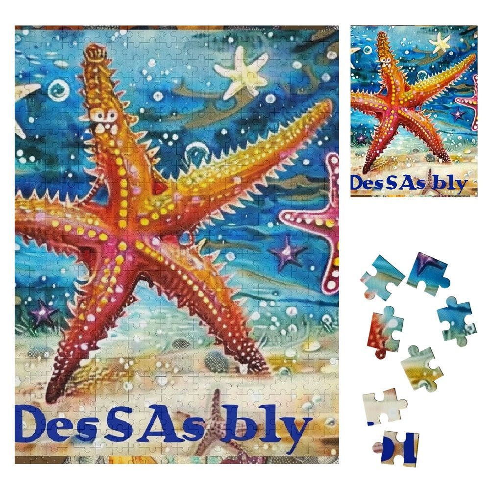 Sheronv Starfish Fish Underwater Wooden Puzzle for Adults and Kids ...