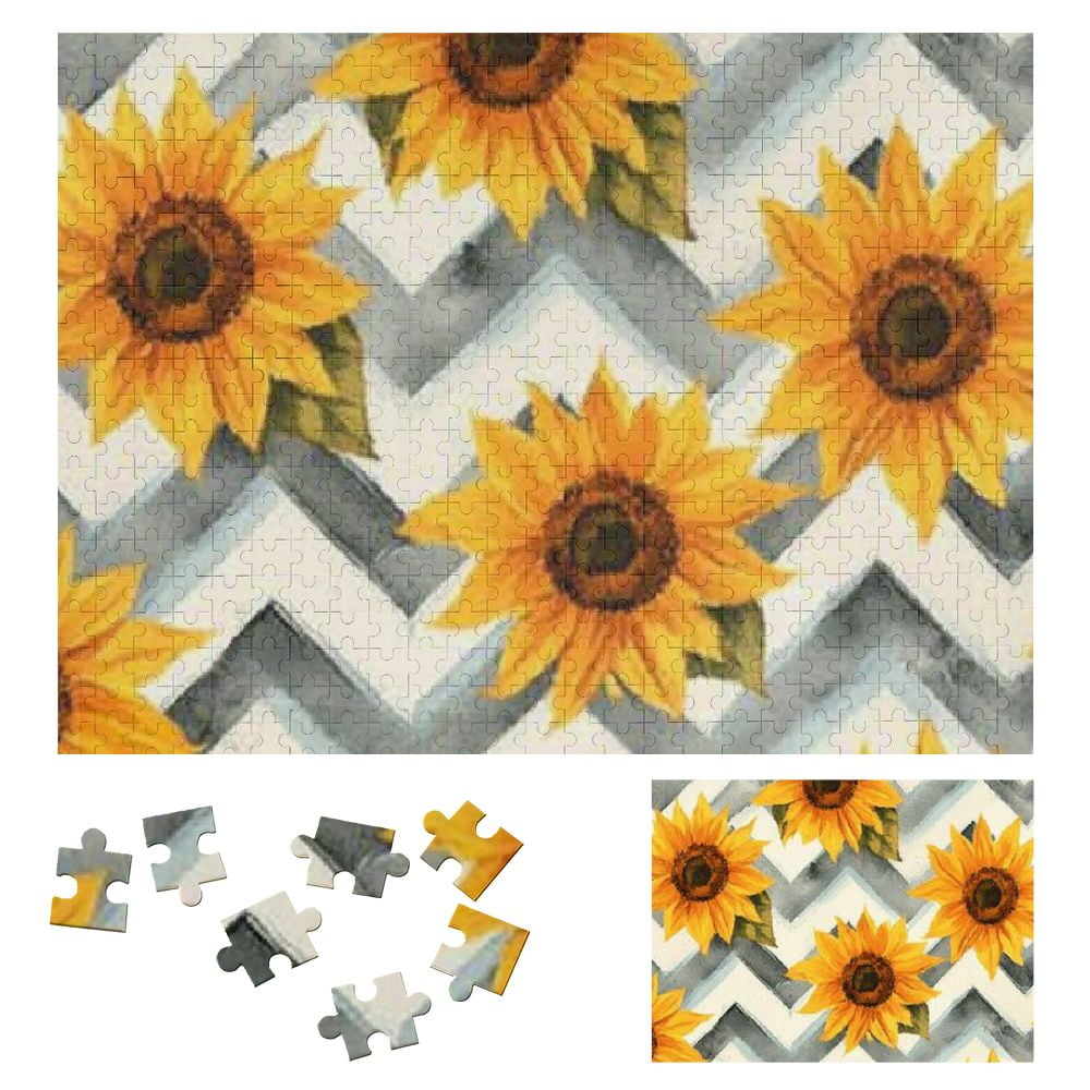 Sheronv Sunflowers Wooden Puzzle Horizontal Edition - Impossible Wooden ...