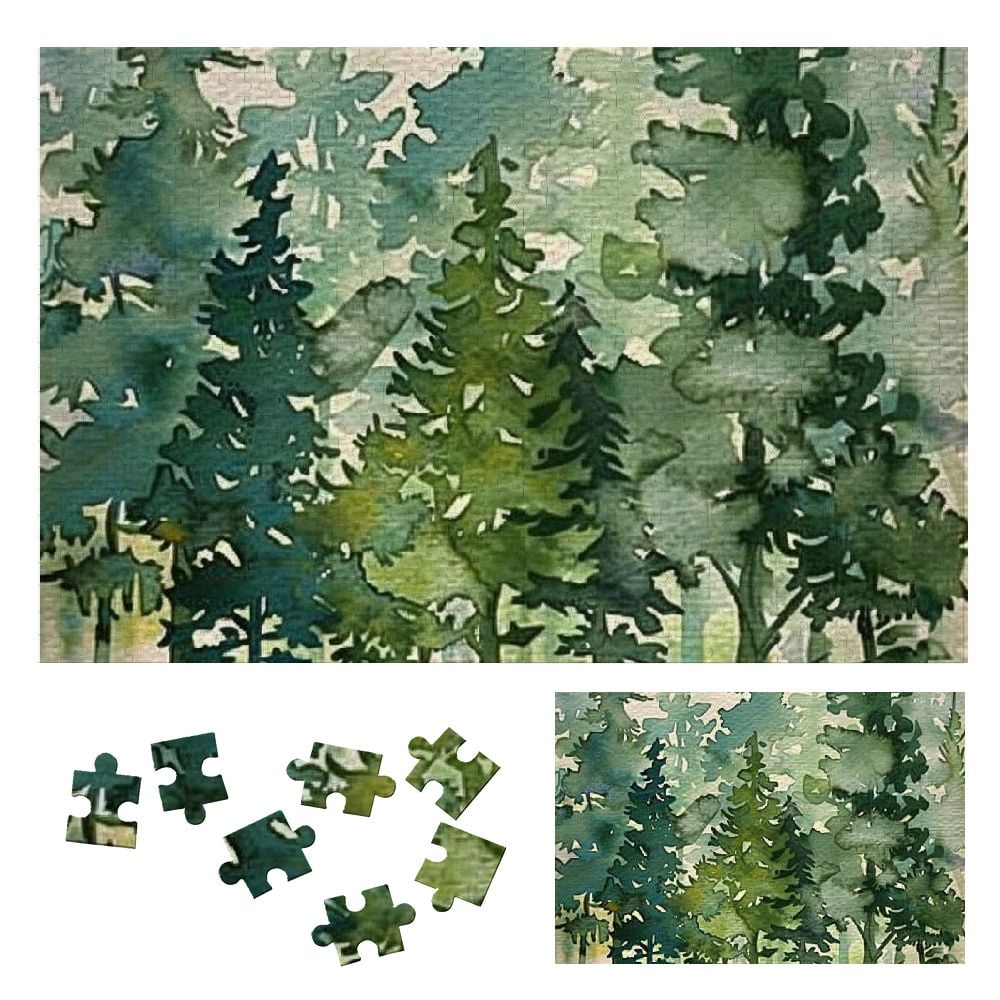 Sheronv Trees Forest Wooden Jigsaw Puzzle Horizontal Impossible ...
