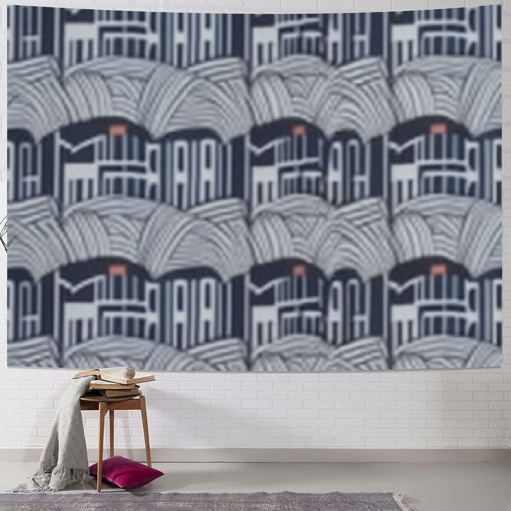 Sheronv Wavy Lines Tapestry Wall Hanging Unique Style Graphic ...