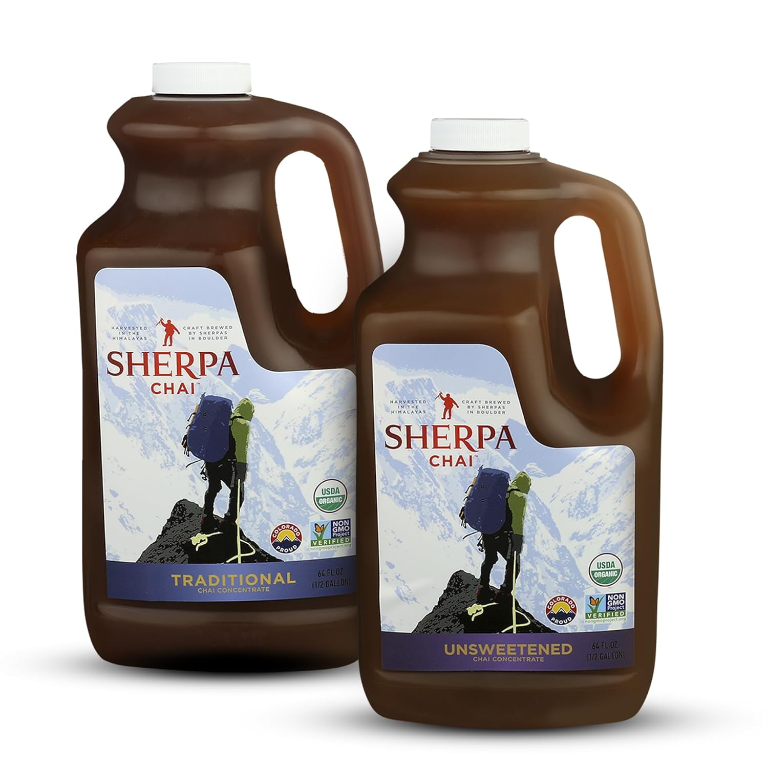 Sherpa Chai Traditional,Unsweetened Organic Chai Tea Concentrate, 64 oz ...