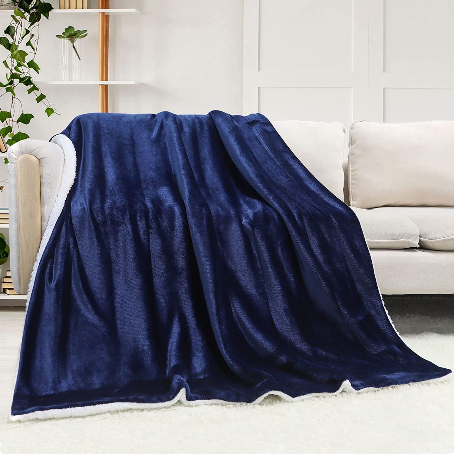 Sherpa Fleece Throw Blankets for Winter Super Soft Flannel Wool Like ...