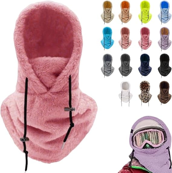 Sherpa Hood Ski Mask, Sherpa Hood Ski Mask for Women, Keeps Your Entire ...
