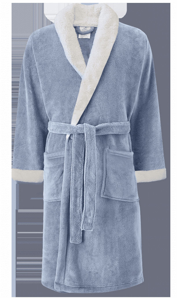 Sherpa Lined Bathrobe - Adult Unisex, One Size Fits Most - Walmart.com