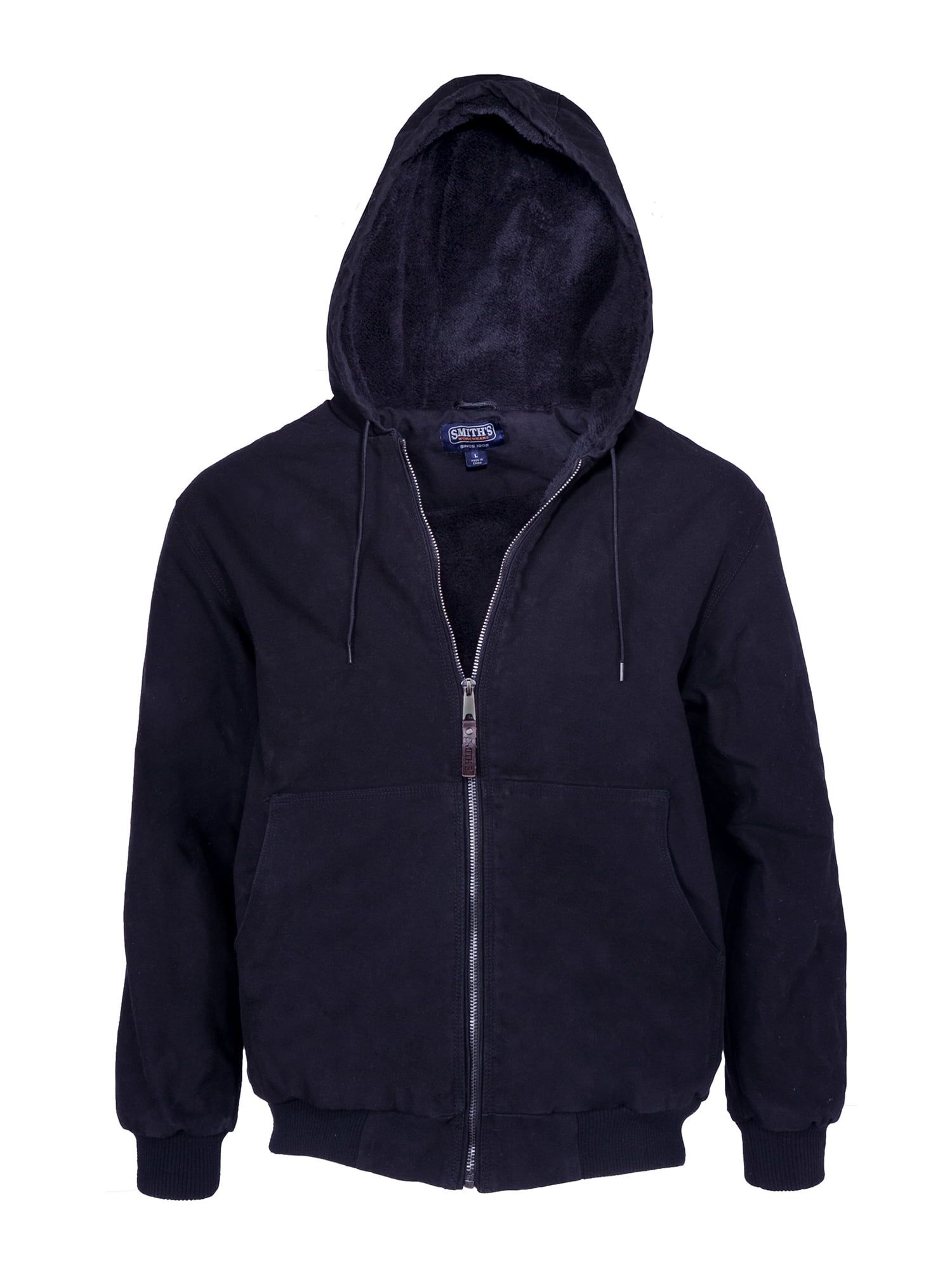 Sherpa-Lined Duck Canvas Hooded Jacket - Walmart.com