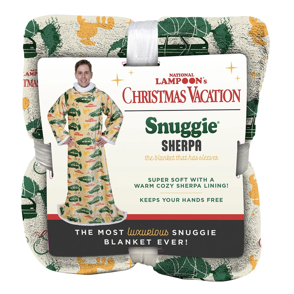 Sherpa Snuggie The Original Wearable Blanket with Sleeves, Sherpa Throw ...