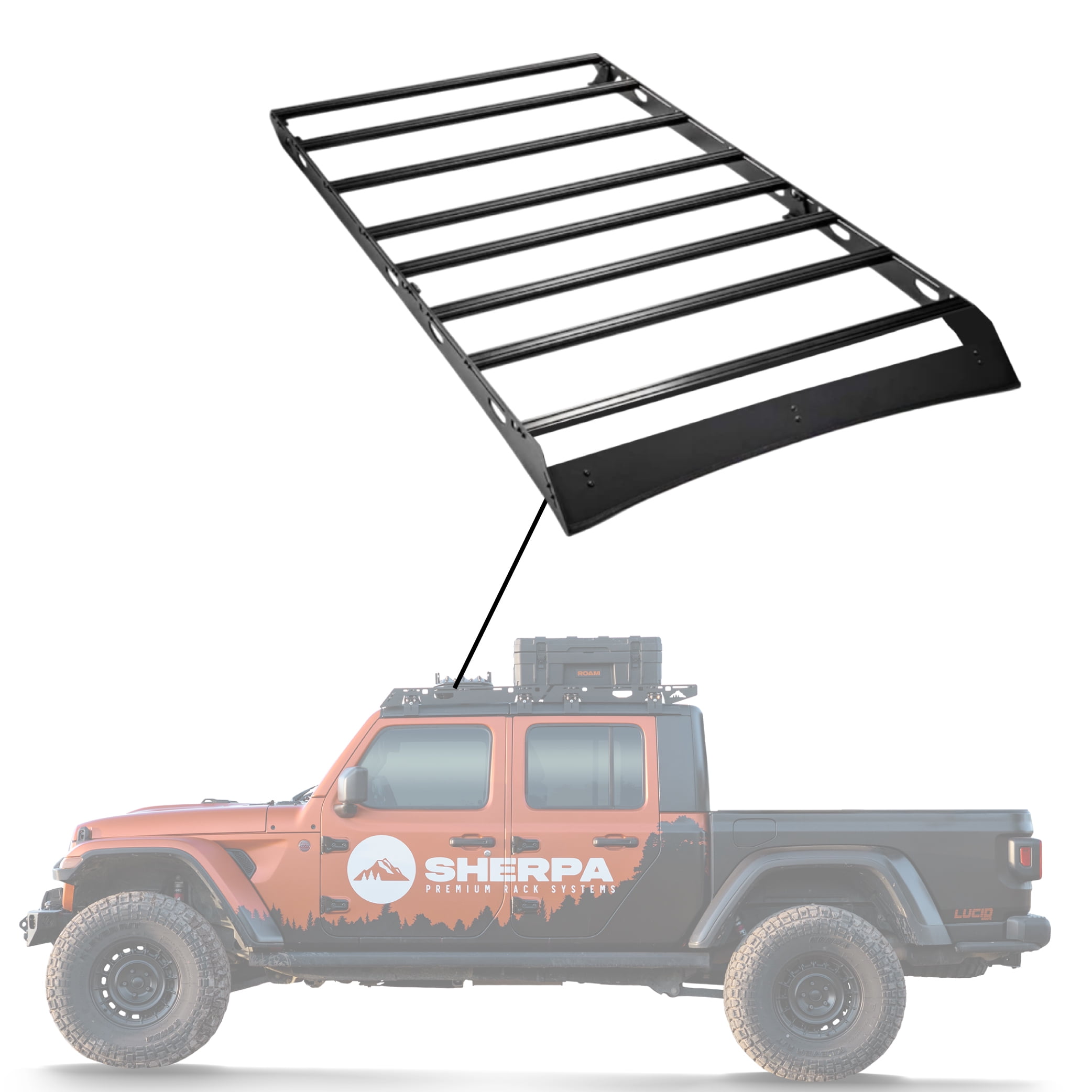 Sherpa The Sunlight Aluminum Roof Rack with Crossbars Designed for 2020 ...