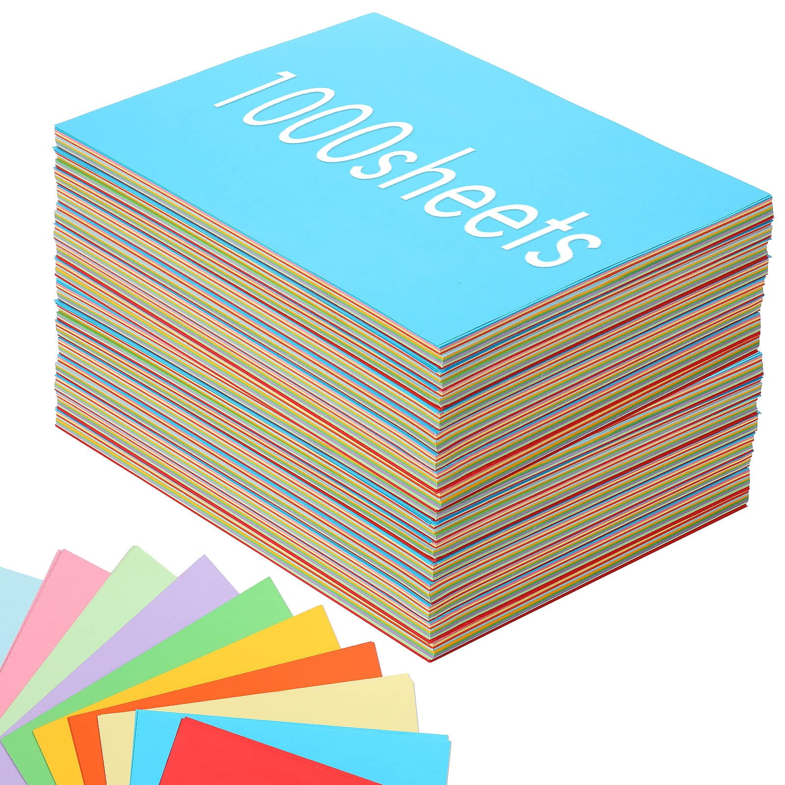 Sherr Construction Paper Colored MSF2 Paper Cardstock Paper Bulk, A4 9 ...