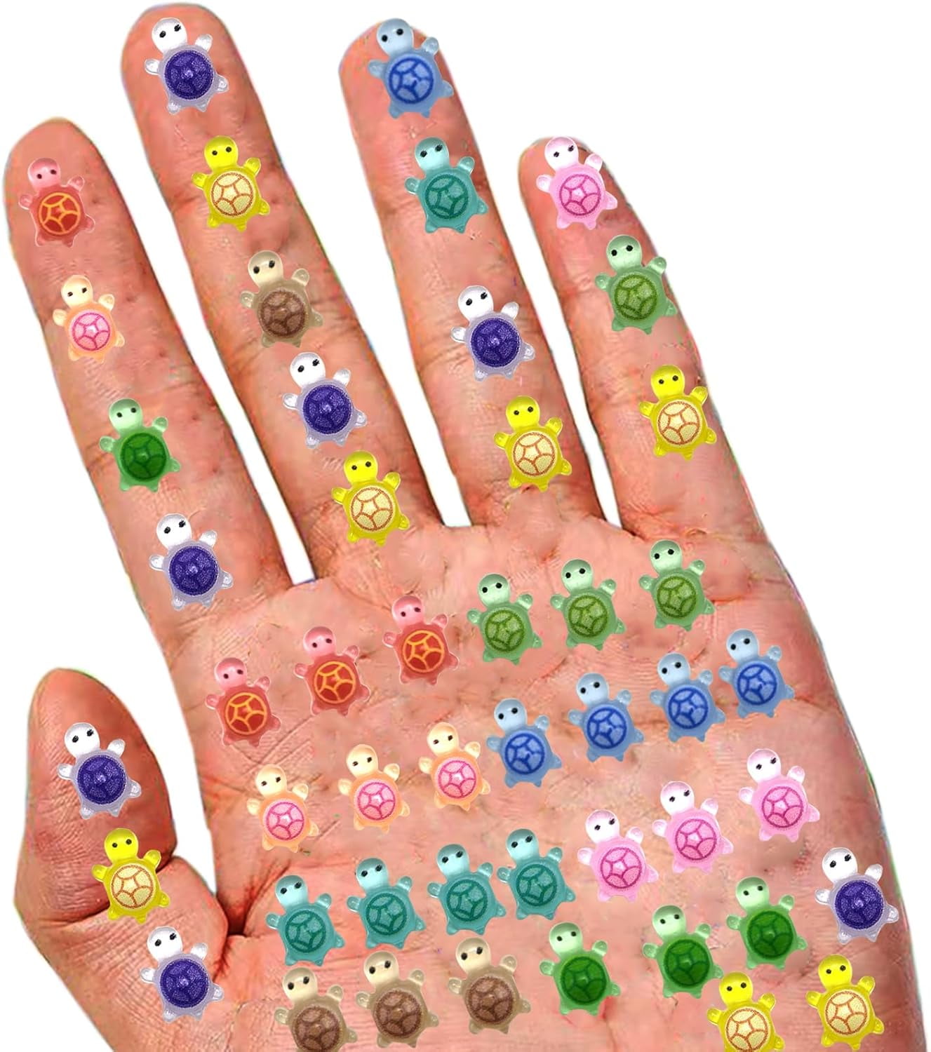 Sherry 300-Pack Glow in Dark Mini Resin Animals - Tiny Hiding Figures ...