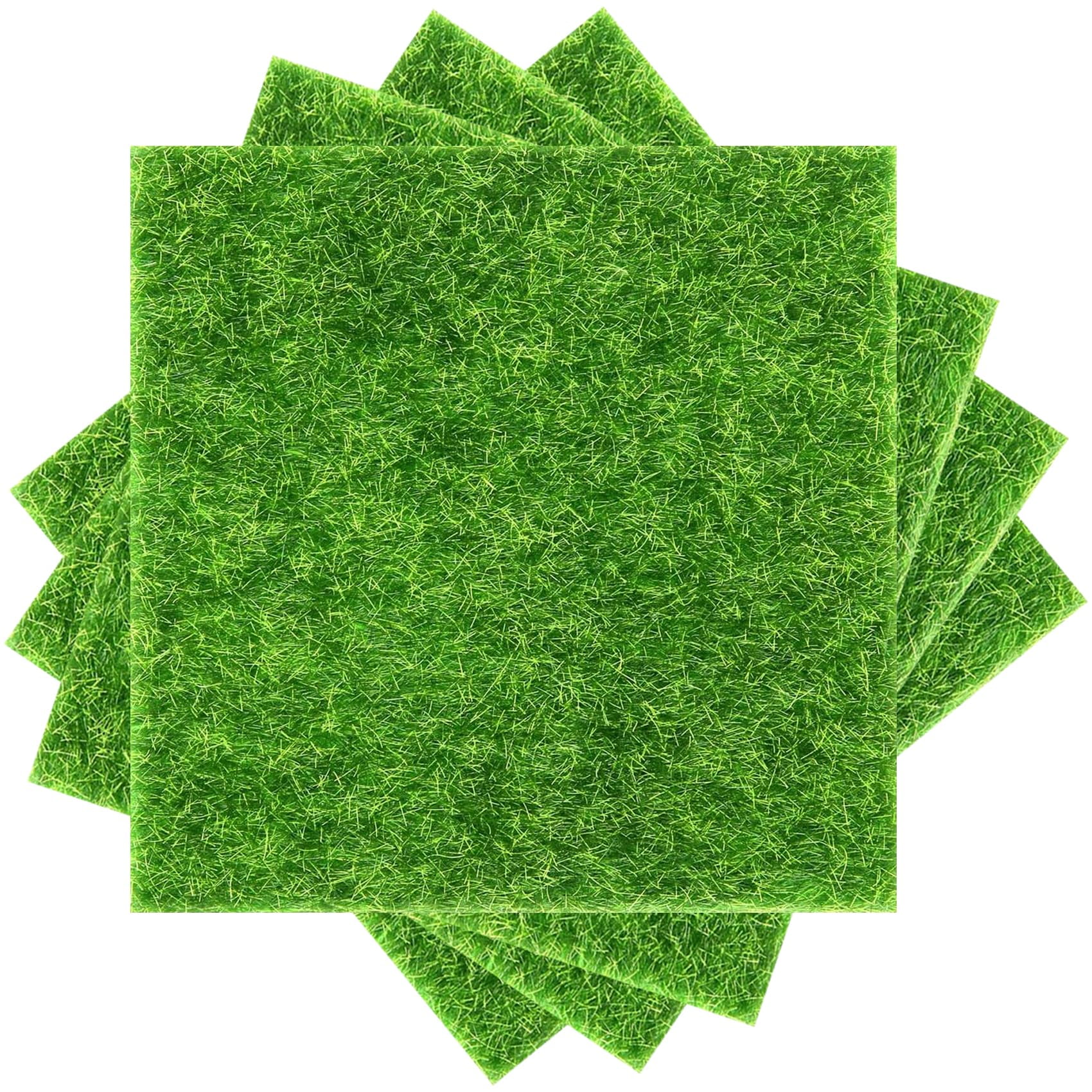 Sherry, Fake Grass for Crafts, 6x6 inches, Artificial Miniature Garden ...