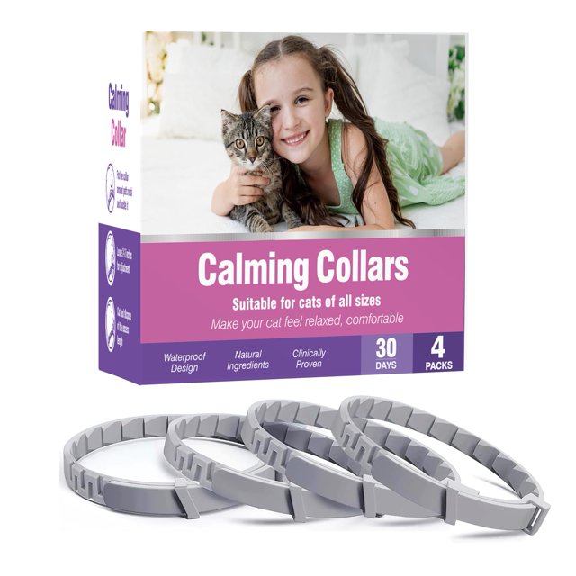 Sherry Calming Collar for Cats 4 Pack Calming Cat Collars Adjustable ...