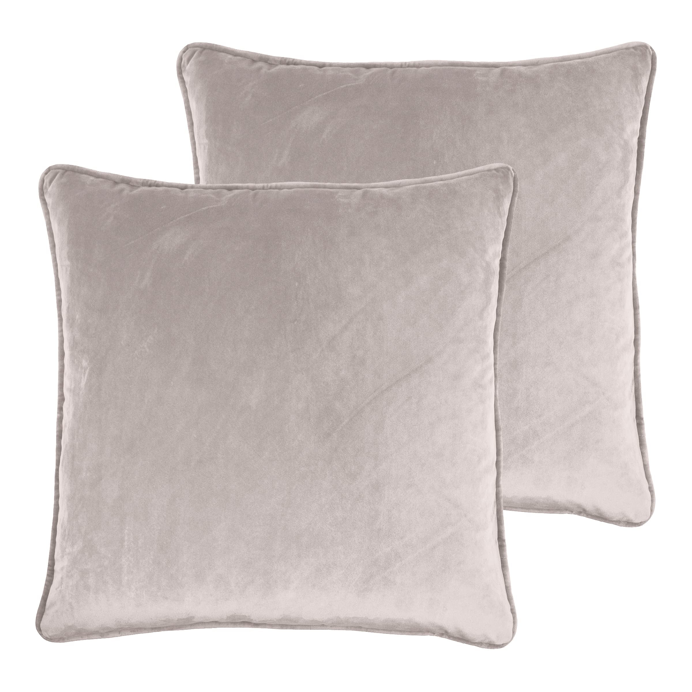 Sherry Kline Elite Velvet Corded-Edge Pillow Covers, Decorative Throw ...