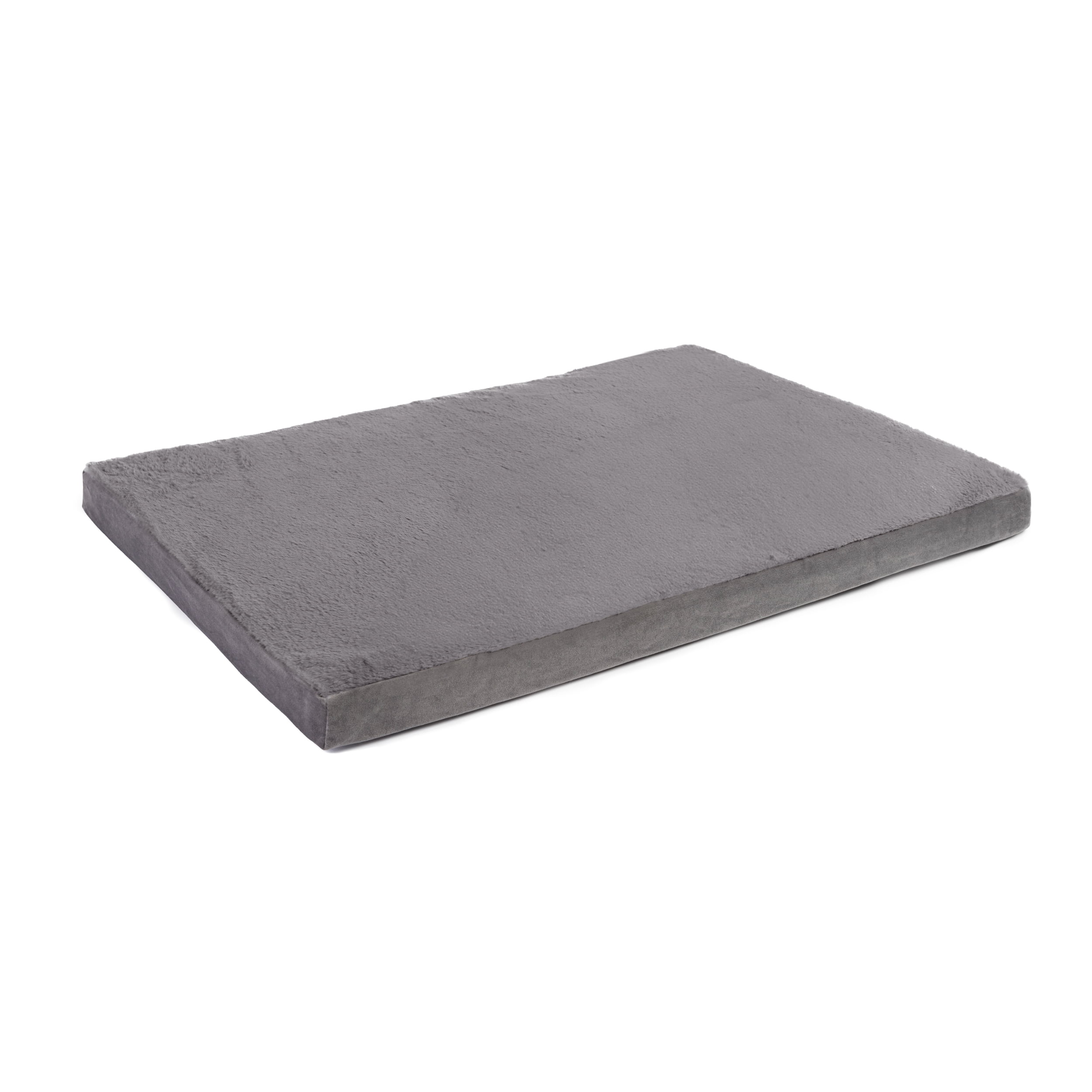 Sherry Kline Faux Fur to Velvet Zippered Reversible Crate Mat (Grey ...