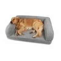 Sherry Kline Sherpa Couch Style - 3-Sides Bumper Dog Bed - Grey ...