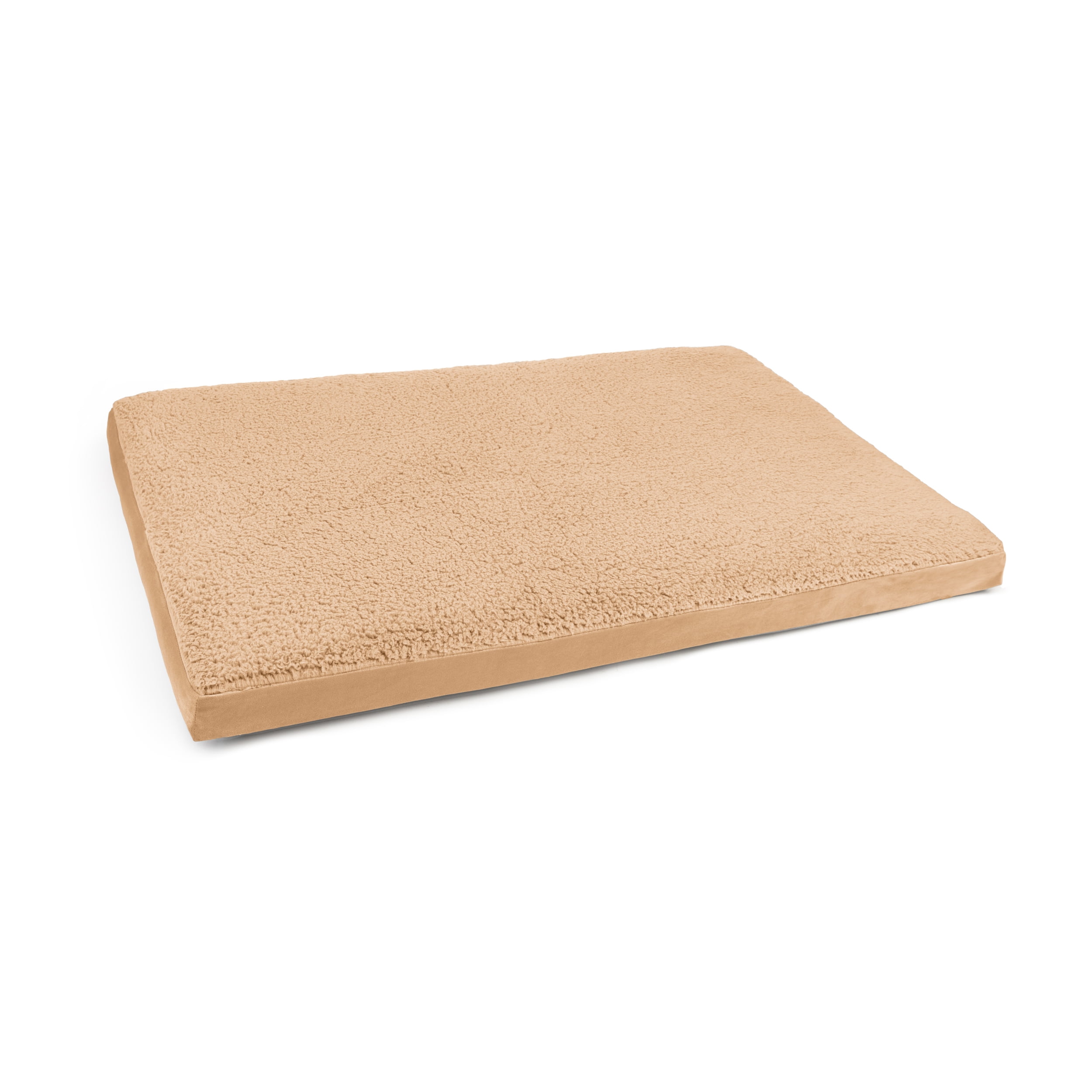 Sherry Kline Sherpa Velvet Zippered Reversible Crate Mat (Tan, 24" x 36 ...