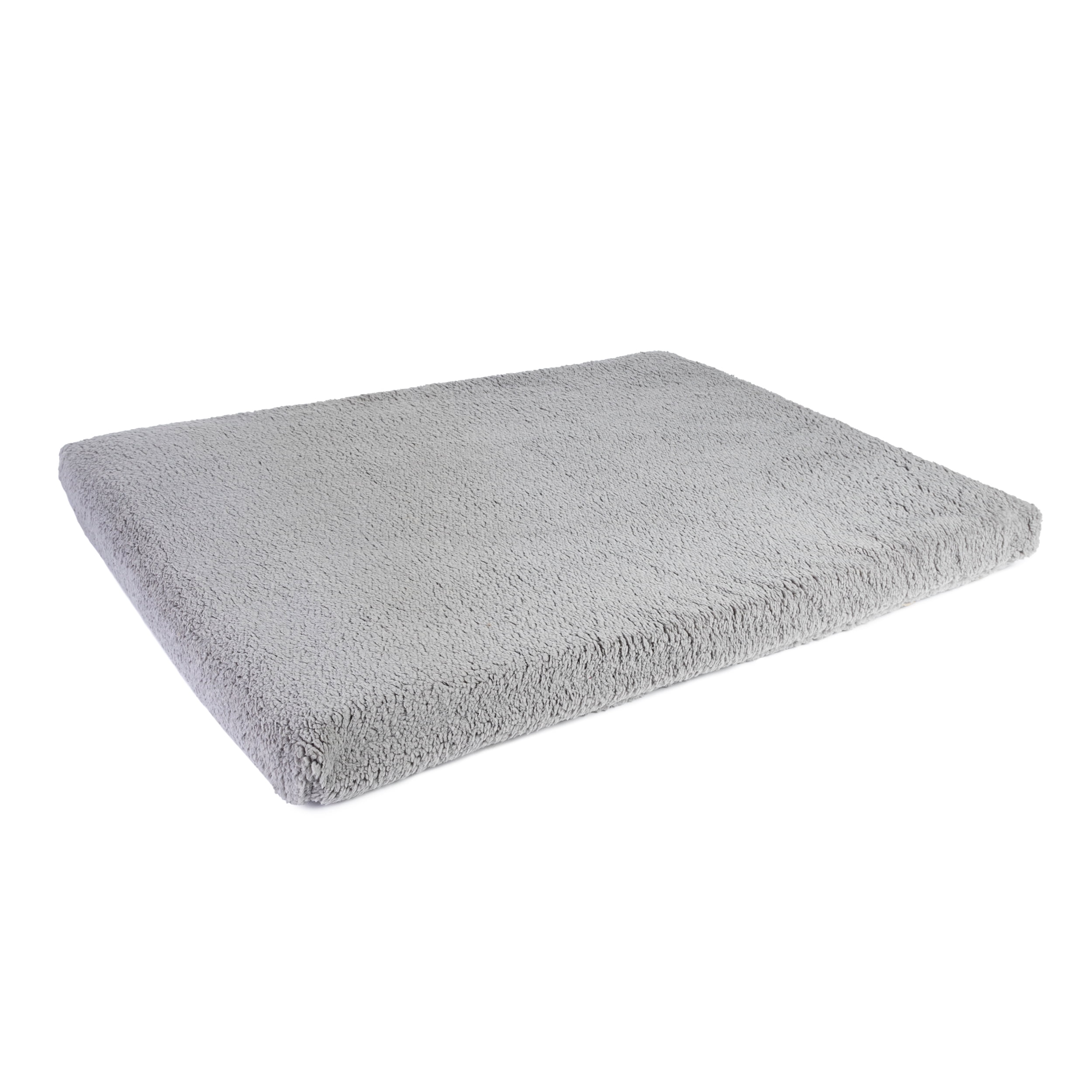 Sherry Kline Sherpa to Sherpa Zippered Reversible Crate Mat (Light Grey ...