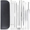 DUcare Professional 9-Pcs Pimple Popper & Blemish Removal Tool Kit with ...