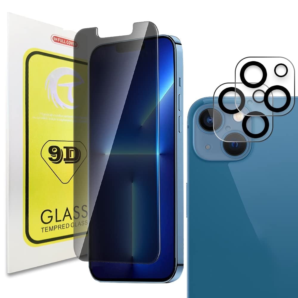 Sherry iPhone 13 Mini Privacy Screen Protector, Anti-Spy Tempered Glass ...