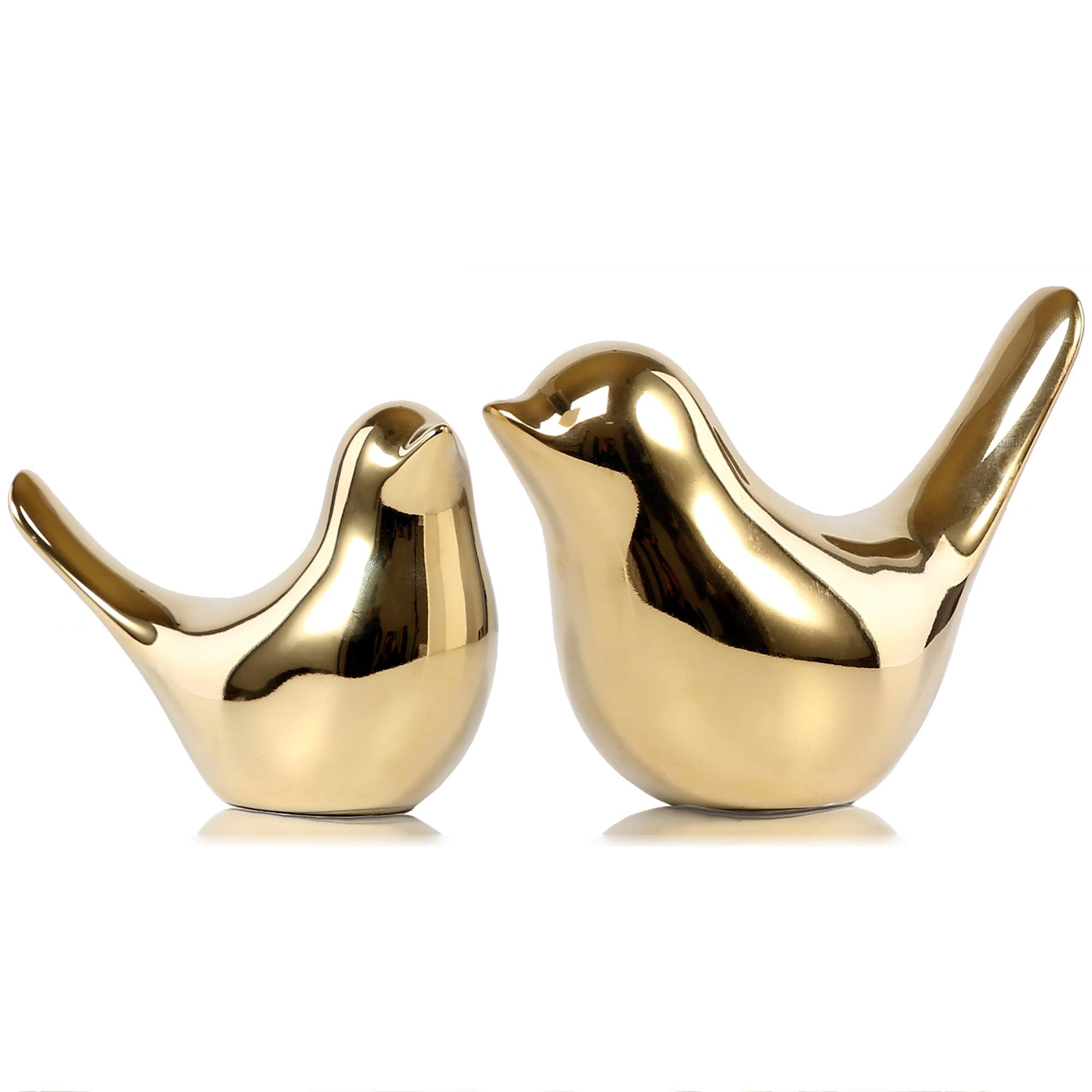 Sherry Small Birds Statues Gold Home Decor Modern Style Figurine ...