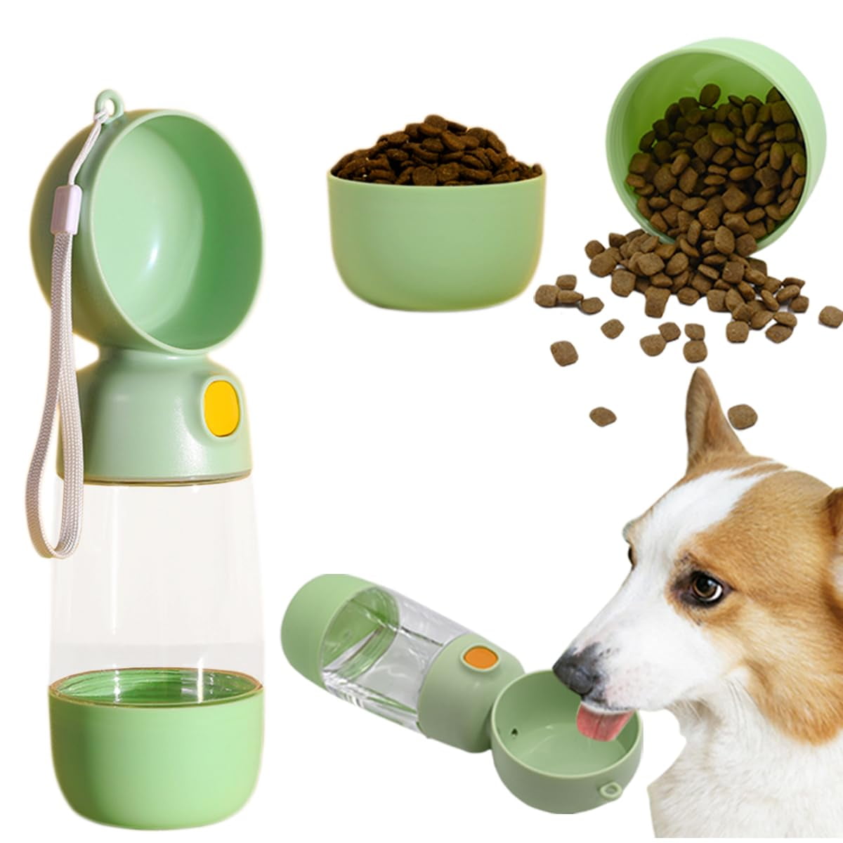 Sherry Water Bottle for Dogs, Portable Dog Drinker, 400 ml Travel ...