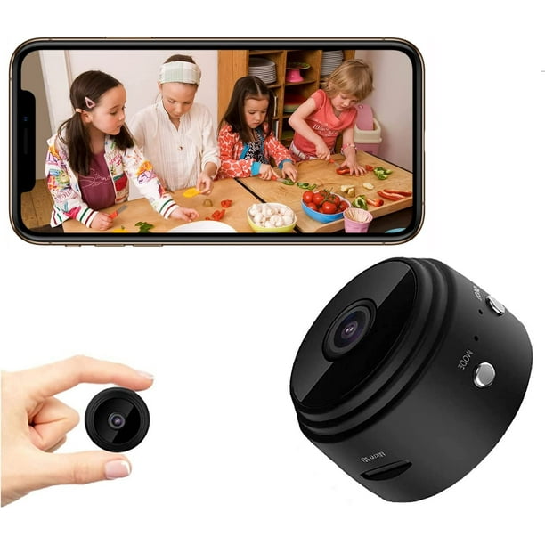 Sherry mini Cameras for Home Security, 1080p HD Mini Camera Wi-Fi ...