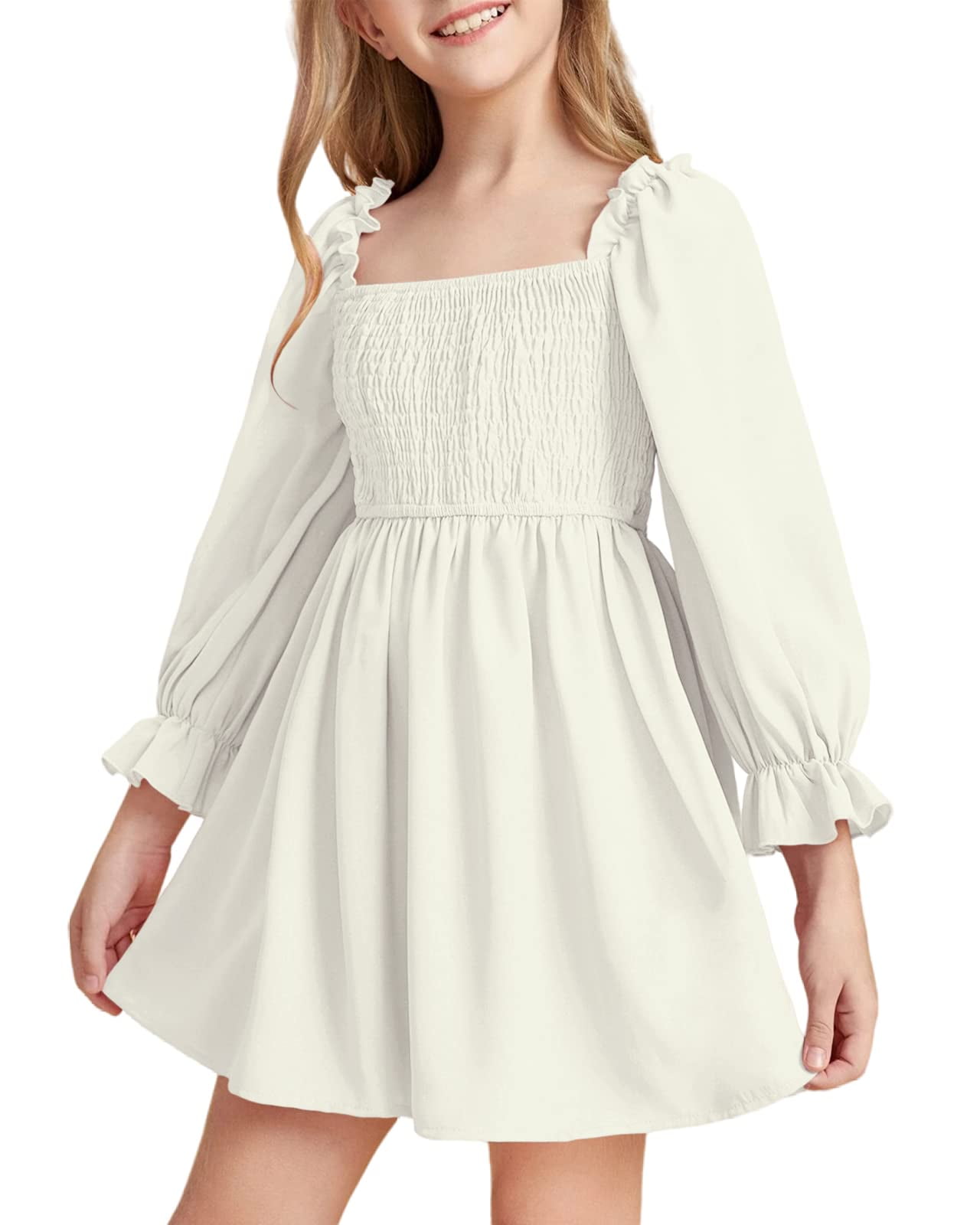 Sherrylily Summer Little Girls Kids Chiffon Ruffle Mini Dresses Short ...