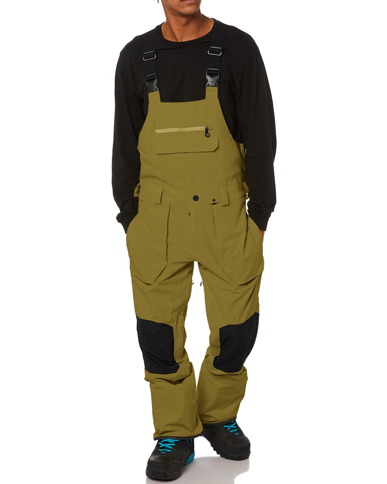 Sherrylily Winter Men Snow Bibs Ski Pants Adjustable Snowboard Bib Waterproof Snowboarding ...