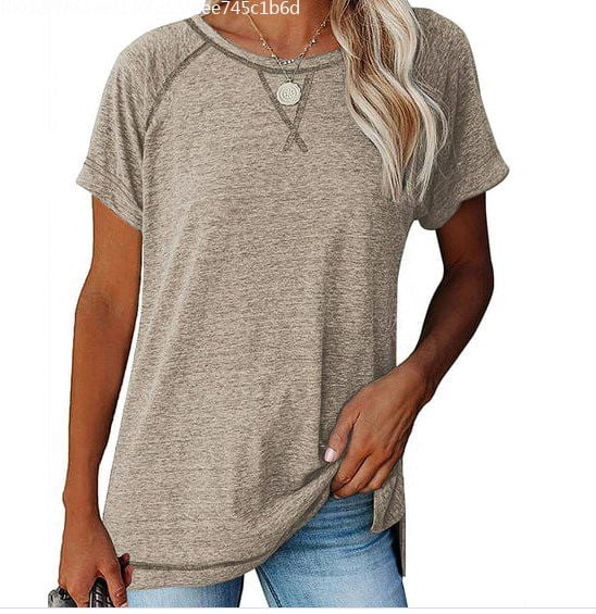 Sherrylily Women's Casual Loose Fit Short Sleeve Crewneck T Shirts with ...