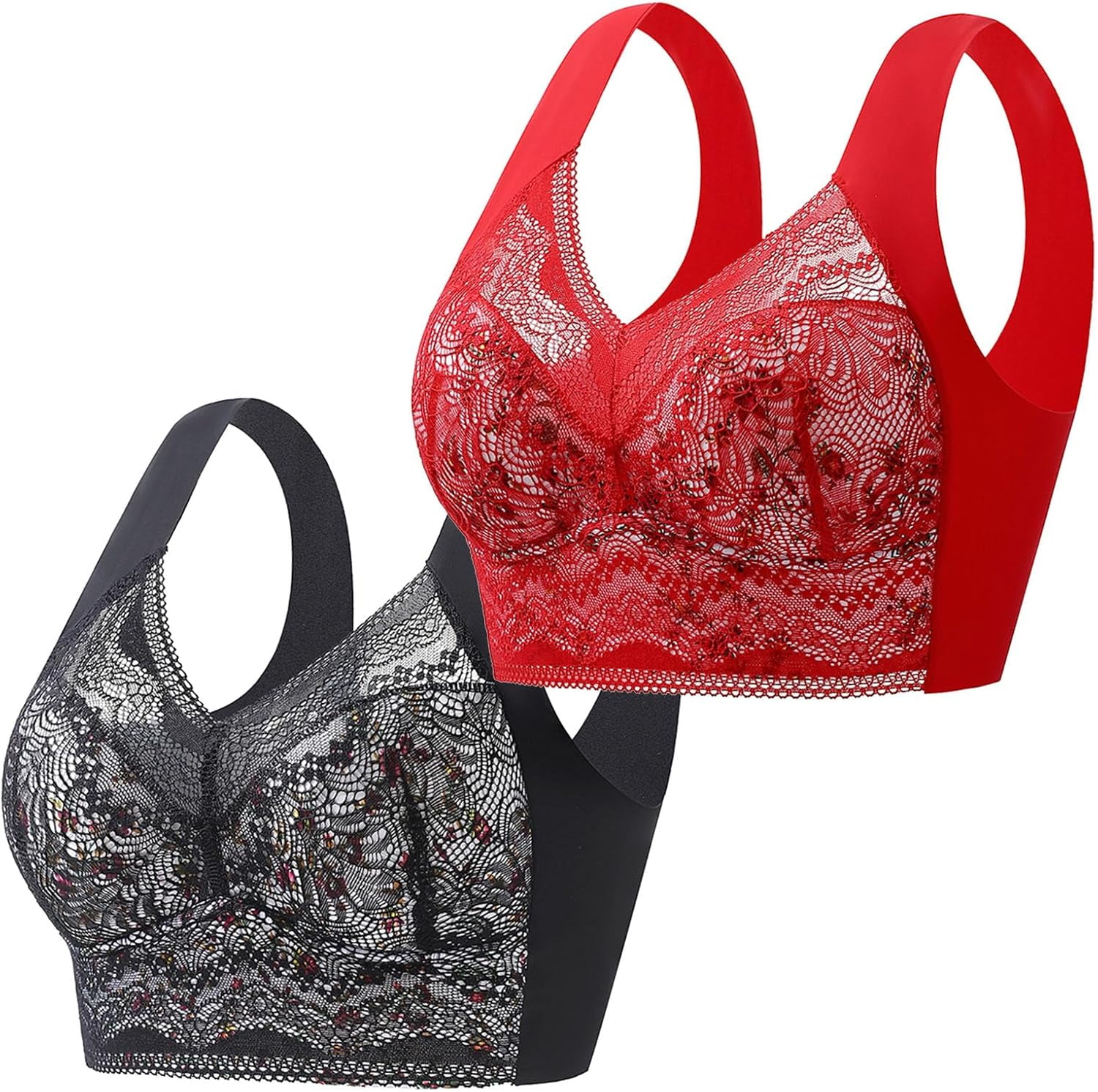 Sherum No Wire Push up Bra Wrapped Chest Vest Ribili Full Coverage Bra ...